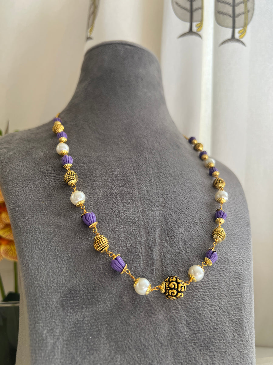 Semi precious bead maala – House of Jhumkas