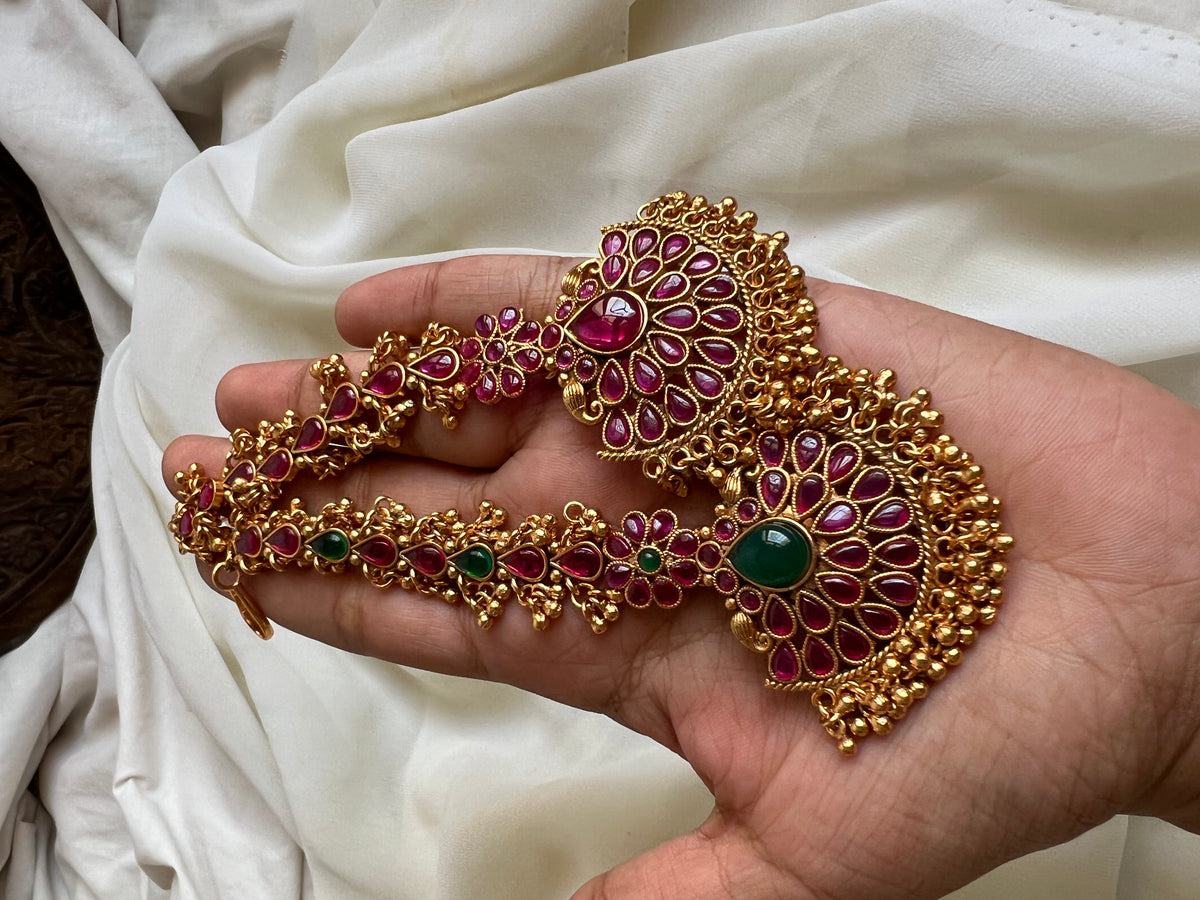 Kemp tear drop bridal chutti – House of Jhumkas