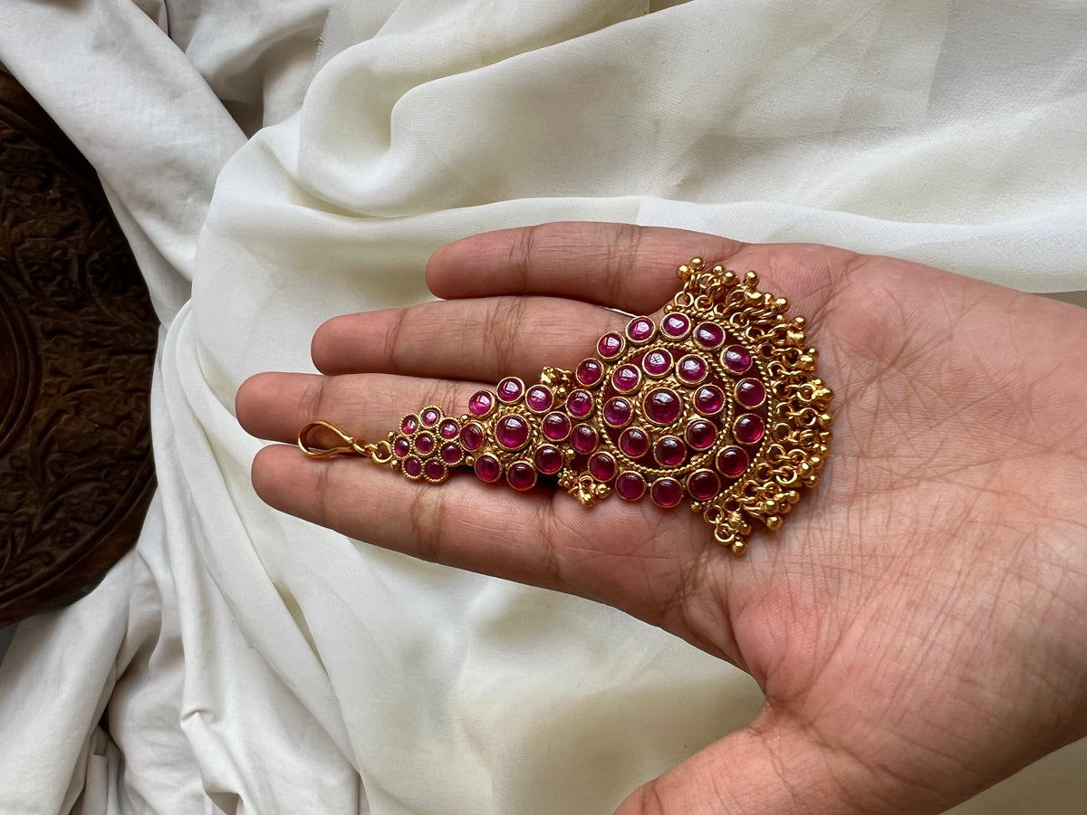 Kemp flower bridal chutti – House of Jhumkas